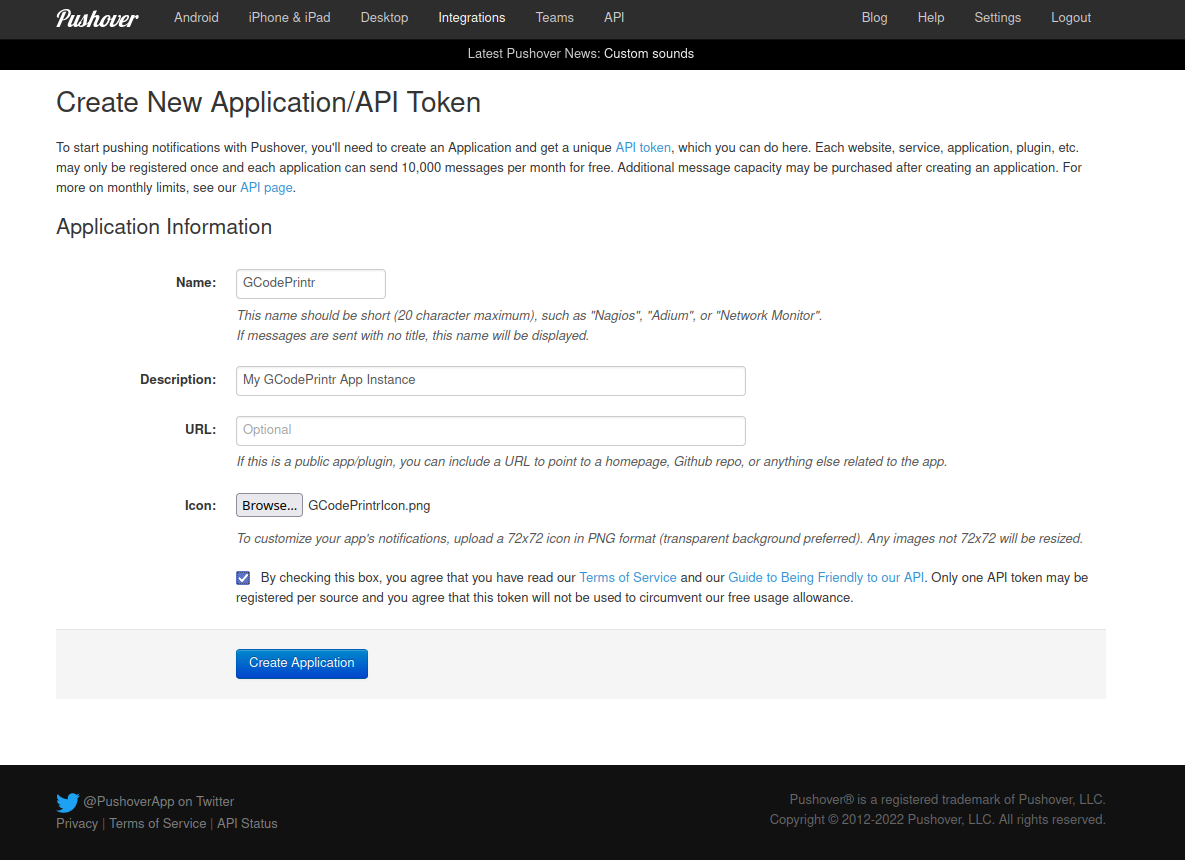 GCodePrintr – Benachrichtigungen auf einem anderen Smartphone (Pushover) – Tech&BIKE